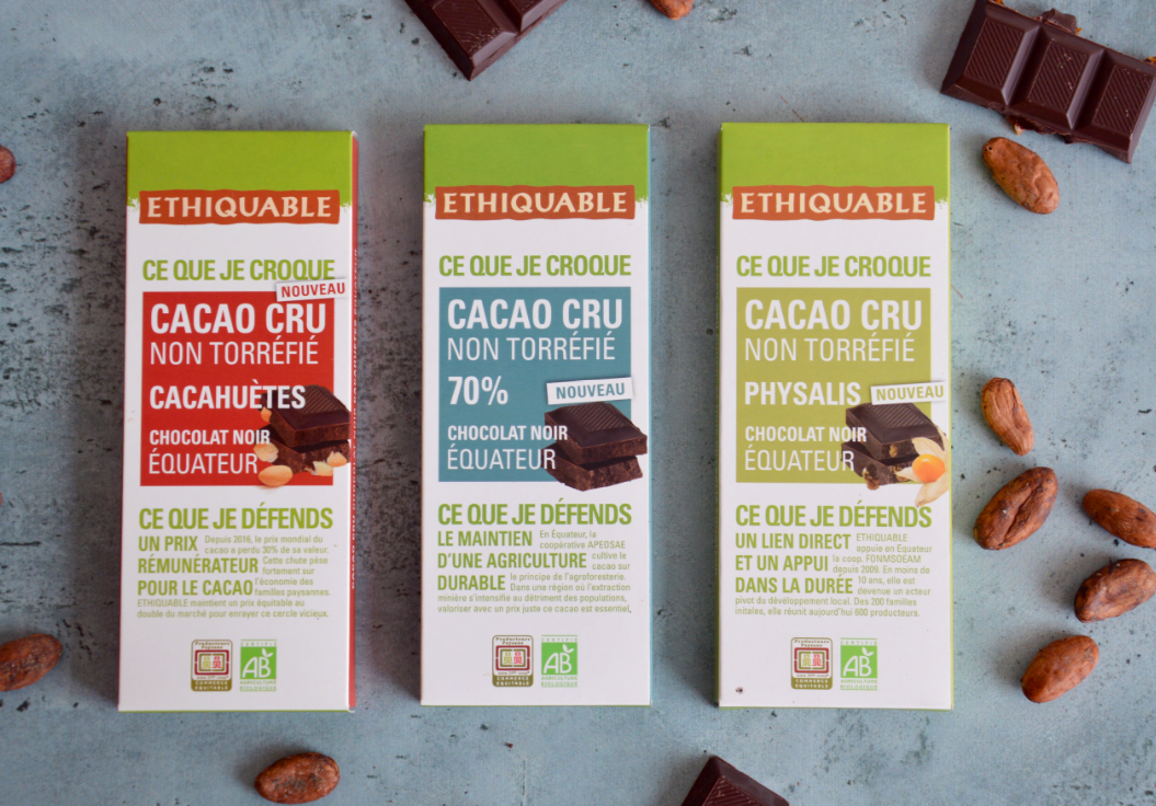 Cacao cru : 3 chocolats équitables et bio à adopter | Ethiquable